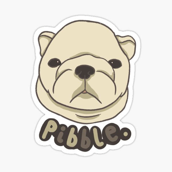 "Pibble dog puppy meme" Sticker for Sale by PestoPastagifts | Redbubble