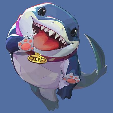 "Jeff the Land Shark" Sticker for Sale by conatron13 | Redbubble