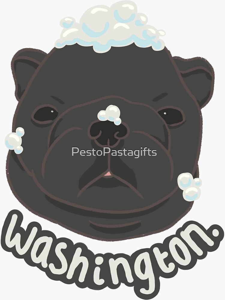 "Washington pibble dog puppy meme" Sticker for Sale by PestoPastagifts ...