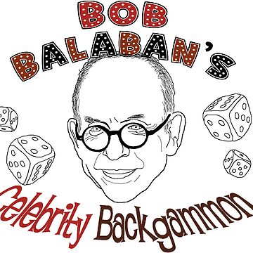 "Bob Balaban's Celebrity Backgammon" Sticker for Sale by furnokdorn ...