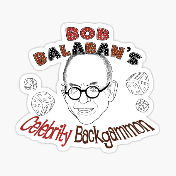 "Bob Balaban's Celebrity Backgammon" Sticker for Sale by furnokdorn ...