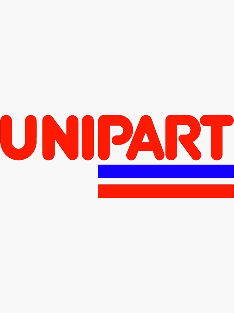 "Unipart - The Parts of Quality" Sticker for Sale by JustBritish ...
