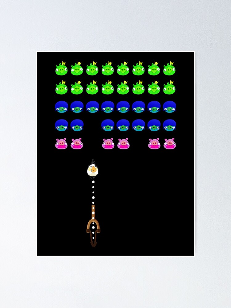"Space Birds "Angry Invaders"" Poster for Sale by schytsoframe | Redbubble
