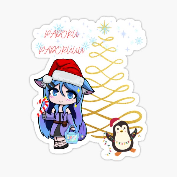 "Christmas with Padoru" Sticker by TuTiendaKawaii | Redbubble