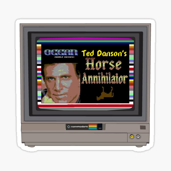 "Ted Danson's Horse Annihilator" Sticker for Sale by furnokdorn | Redbubble