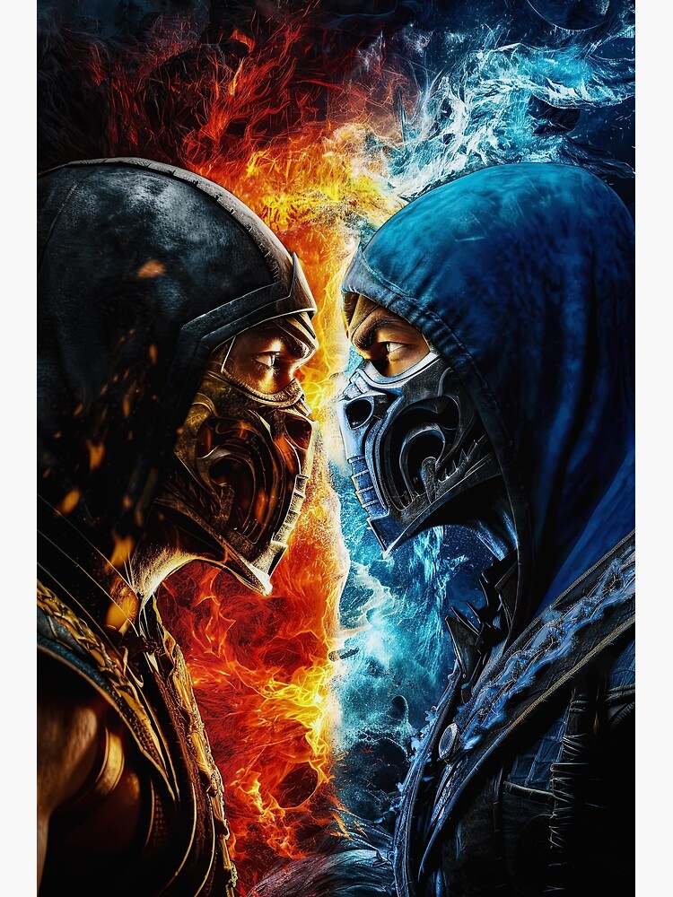 "Mortal Kombat - Scorpion vs. Sub Zero" Photographic Print by CXDigitalArt | Redbubble