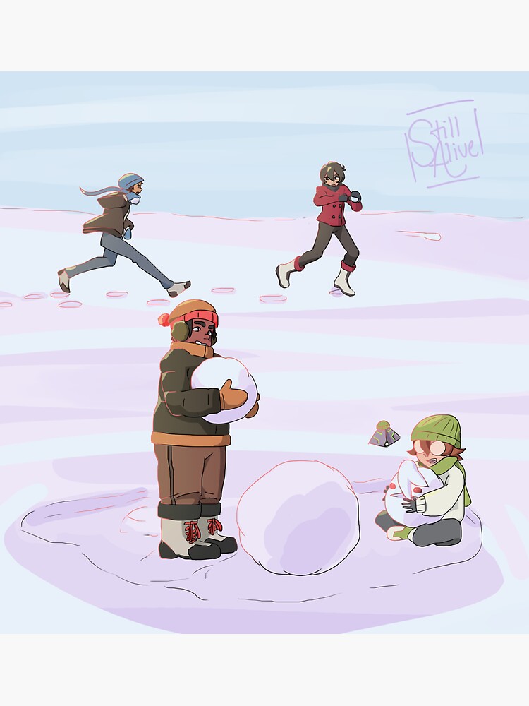 "Snow Day" Sticker for Sale by StillAlive | Redbubble