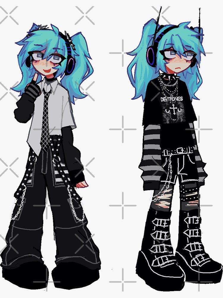 "alt miku" Sticker for Sale by keropluvia | Redbubble