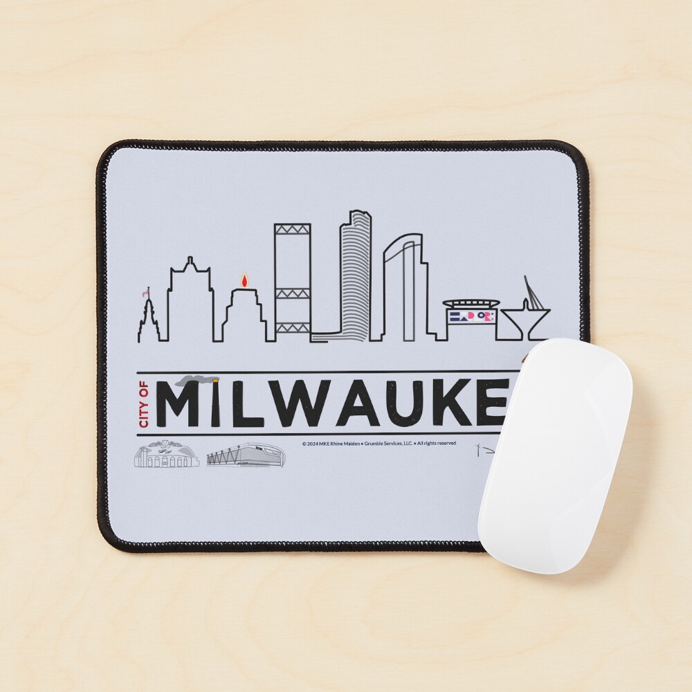 "MKE City Skyline • Milwaukee, WI" Sticker for Sale by SteffieLK ...