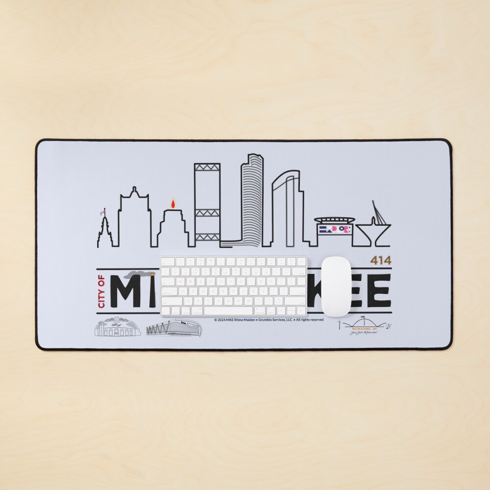 "MKE City Skyline • Milwaukee, WI" Sticker for Sale by SteffieLK ...