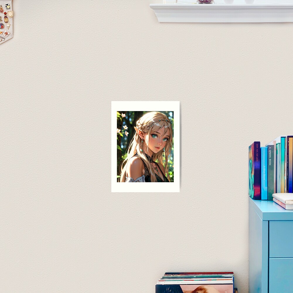 "Forest Elf Princess | Magical Fantasy Anime Art" Sticker for Sale by ...