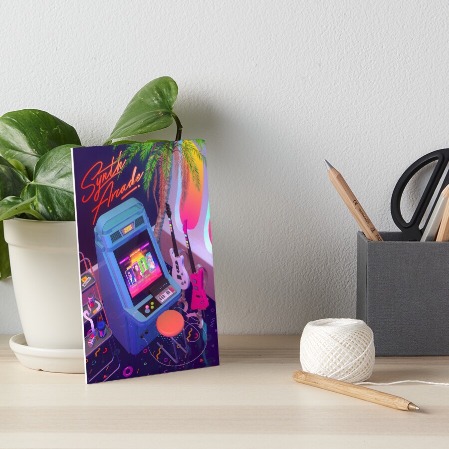 "Synth Arcade" Poster for Sale by dennybusyet | Redbubble