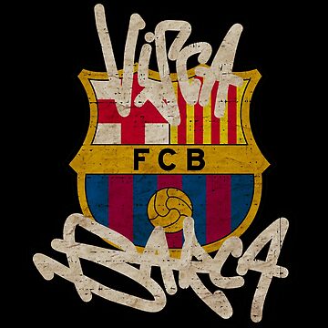 "Visca Barca vintage style " Sticker for Sale by Usmanartfake | Redbubble