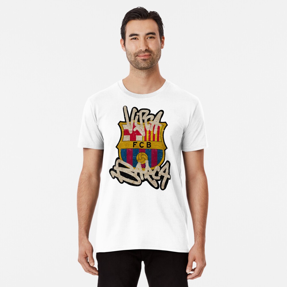 "Visca Barca vintage style " Sticker for Sale by Usmanartfake | Redbubble
