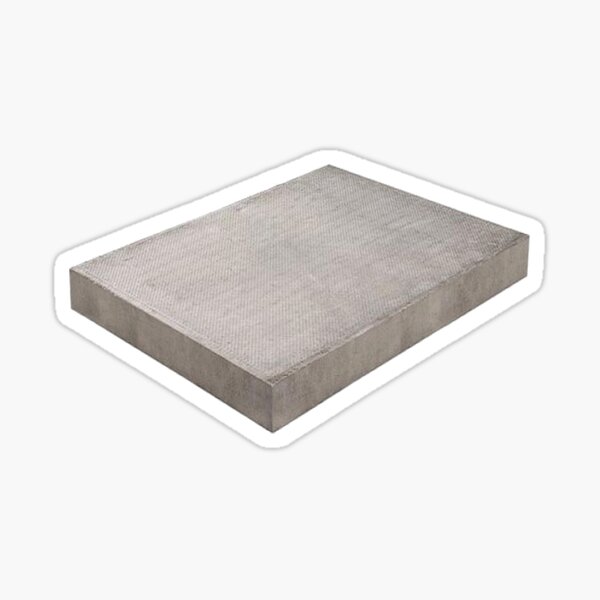 "Concrete slab meme" Sticker by wazzaah | Redbubble
