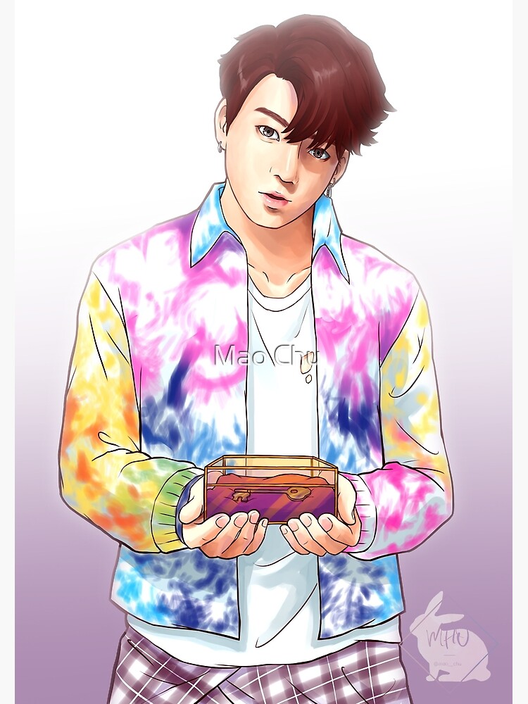 "Jungkook Fake Love" Poster for Sale by Mao Chu | Redbubble