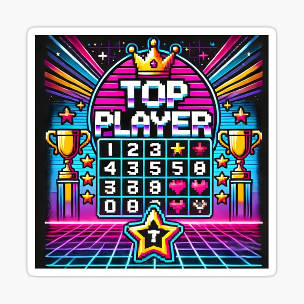 "Top Player - Pixel Perfect Leaderboard" Sticker for Sale by ...
