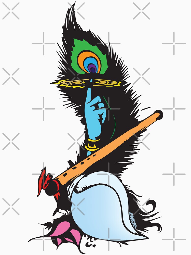 "Krishna - Shanka Chakra Dhara" T-shirt for Sale by emondhar ...