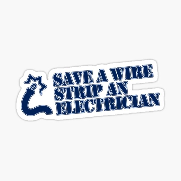 Funny Electrician Stickers | Redbubble