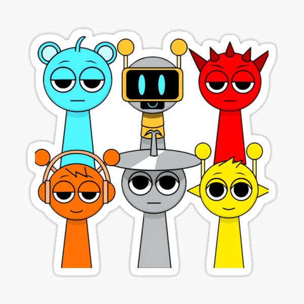 Sticker for Sale avec l'œuvre « ?sprunki?sprunki?sprunki?sprunki ...