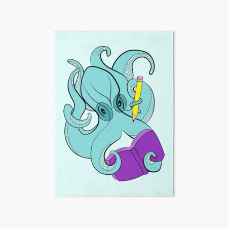 "Professor Octopus" Art Board Print by Otter-Grotto | Redbubble
