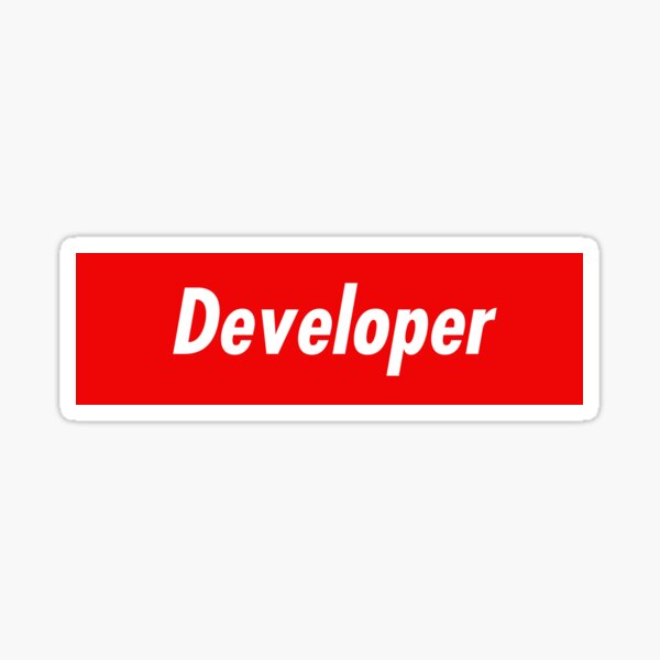 Developer Coder Programmer Styled Sticker And Other Items Sticker By Nikolap99 Redbubble