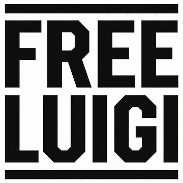 "Free Luigi - Free Luigi Sticker" Sticker for Sale by Chrisjeffries24 ...