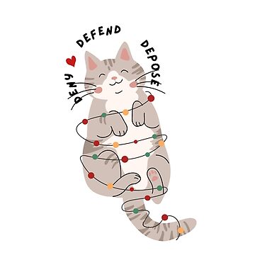 "Deny defend depose" Sticker for Sale by Raloel | Redbubble