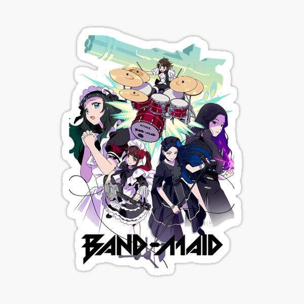 "maid animation " Sticker for Sale by liberatemoney | Redbubble