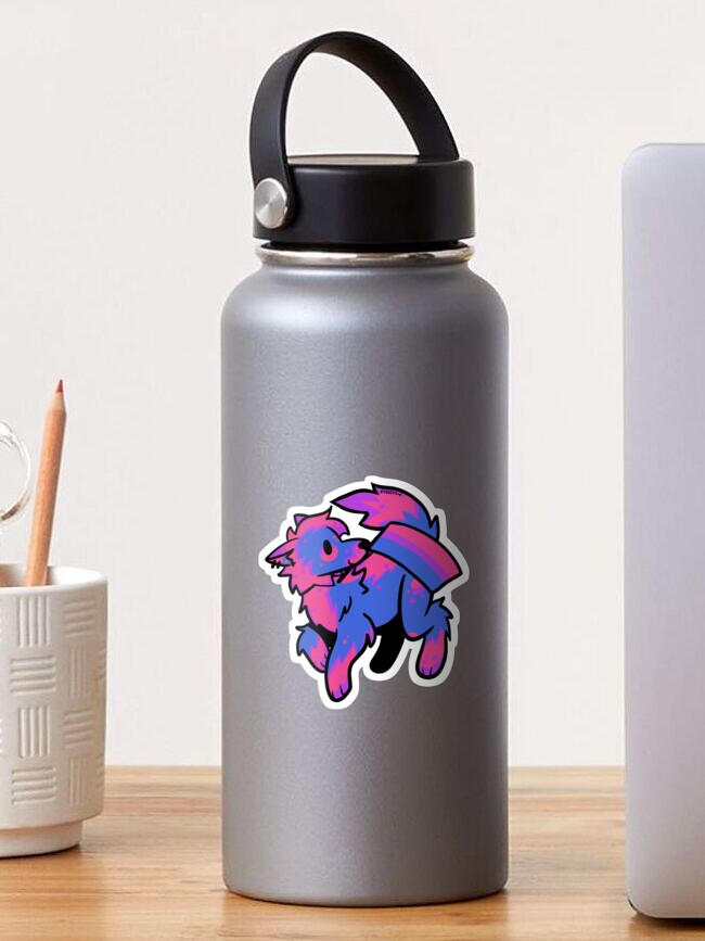 "Bisexual Pride Dog" Sticker for Sale by freshsqu33zed | Redbubble