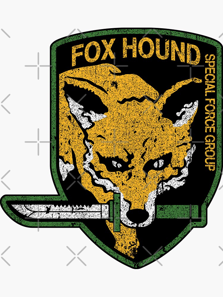 "Foxhound" Sticker for Sale by huckblade | Redbubble