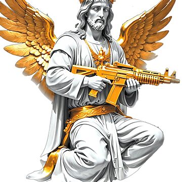 "Jesus fighter Modern art, Street, art design, Fun" Sticker by Art ...