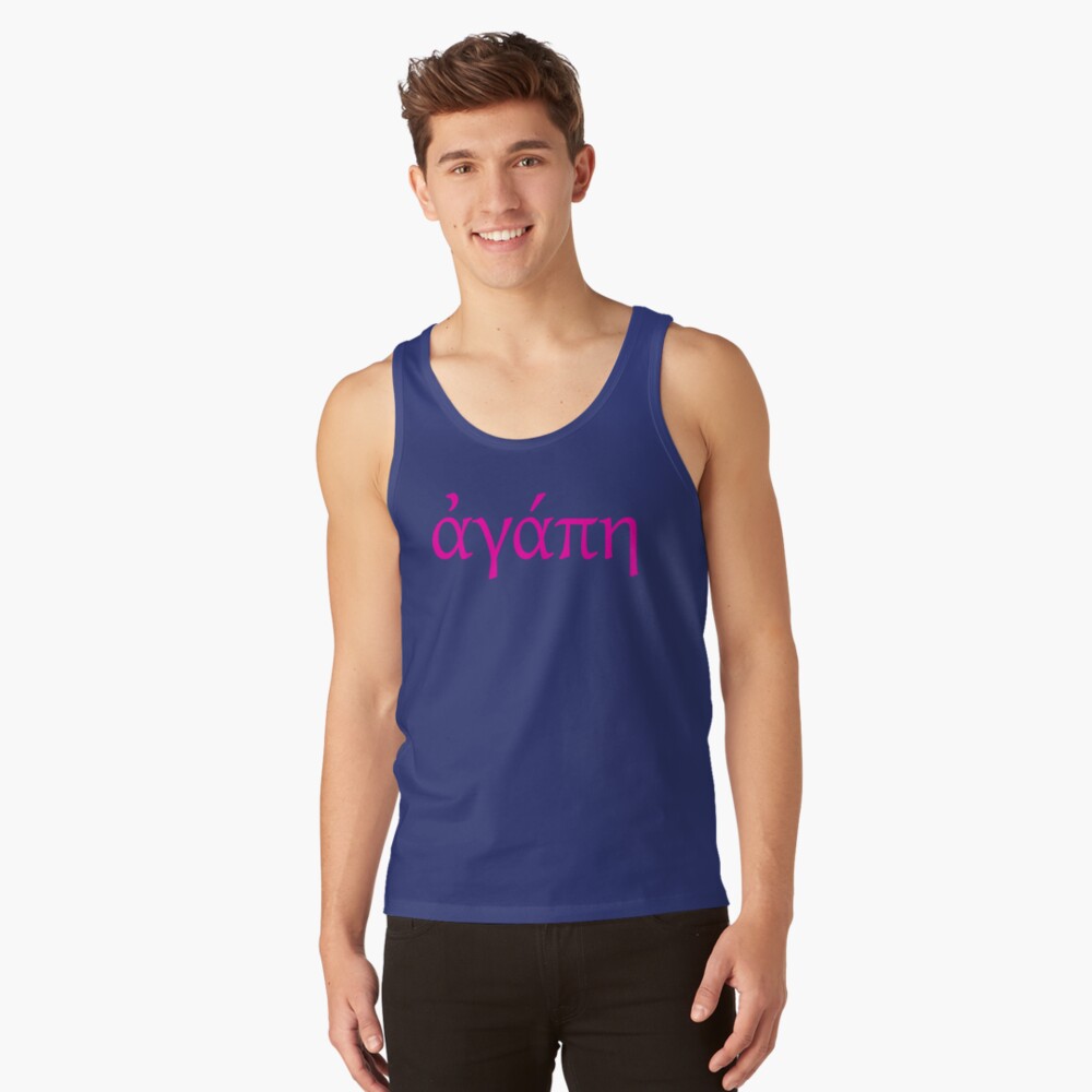 "Agape Original Greek Letters For Agape Love Christian Design" Sticker ...