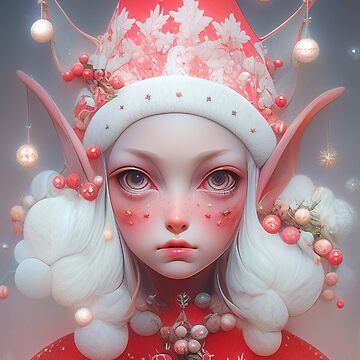 "Mistletoe Elf: Festive Christmas Character Art" Sticker for Sale by ...