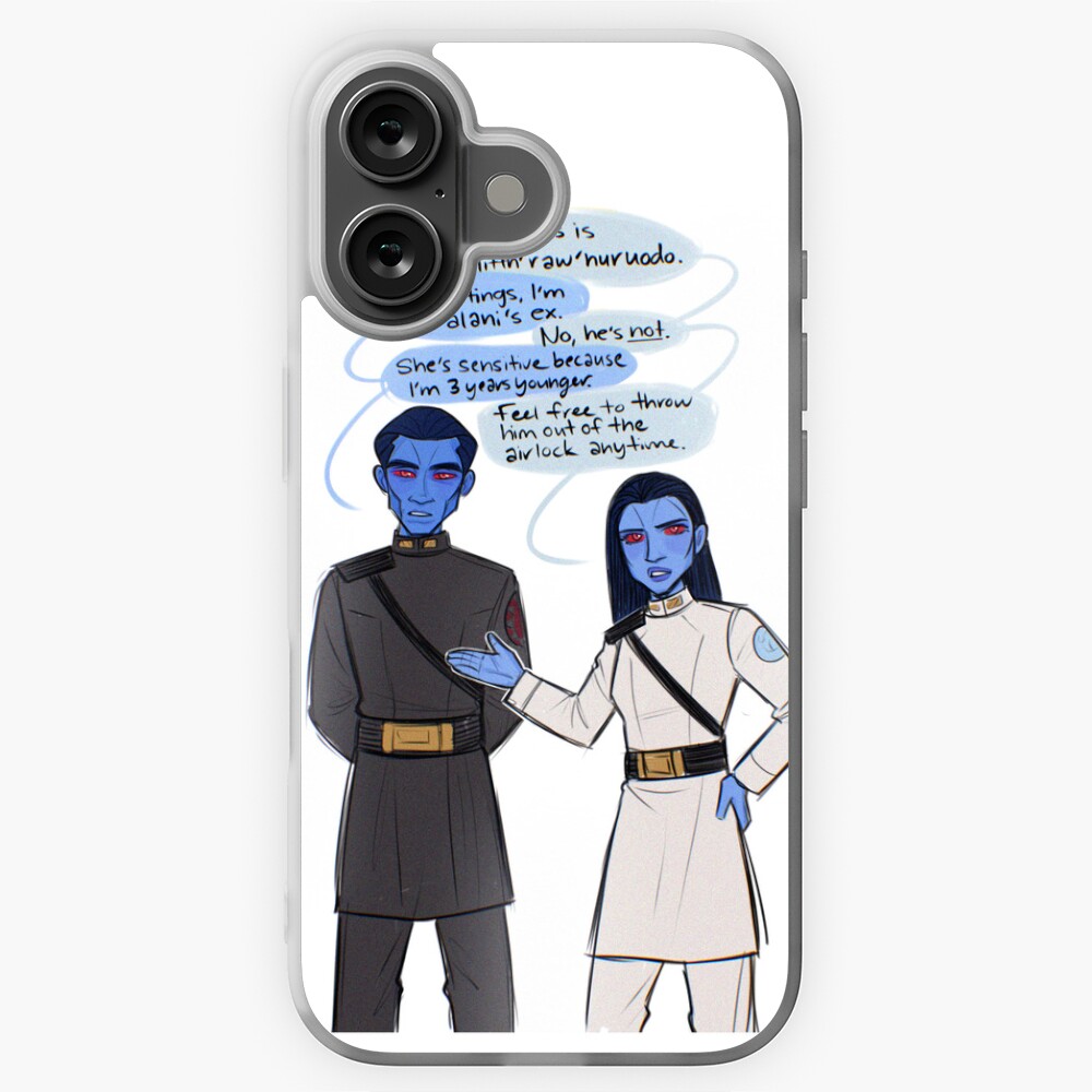 "Thrawn and Ar'alani" Sticker for Sale by senderloosart | Redbubble