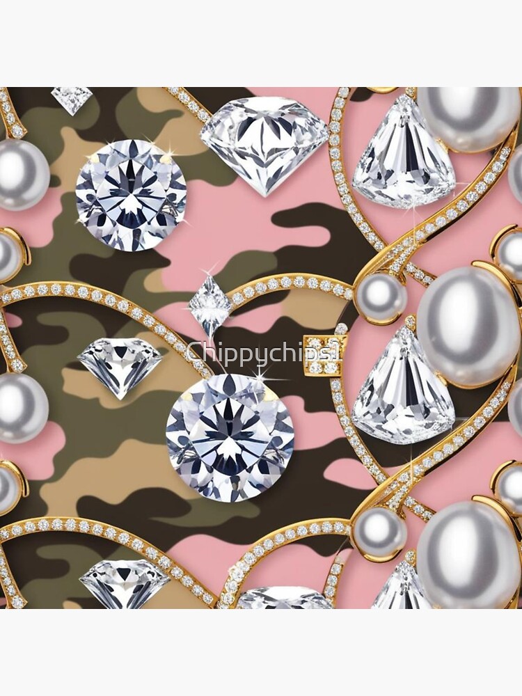 "Pink Camo, Diamonds, Pearls, and Gold: Luxe Camouflage Pattern ...