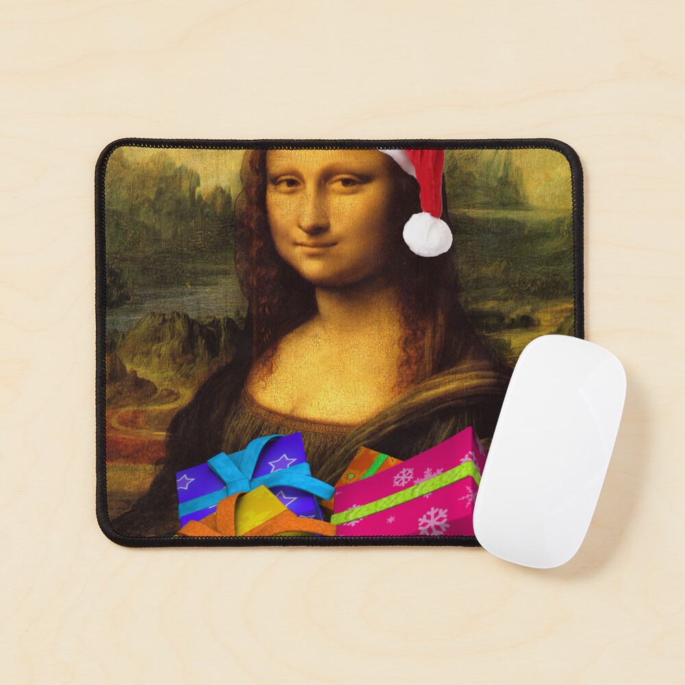 "Mona Lisa Santa" Poster for Sale by Mythos57 | Redbubble