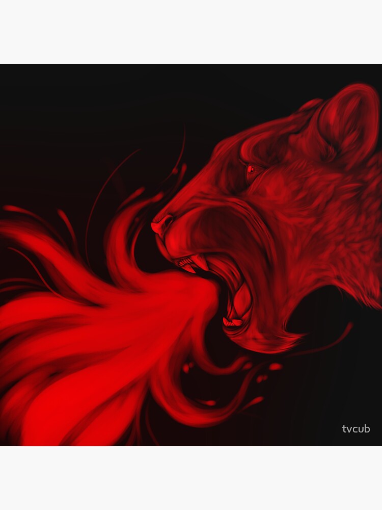 "Fire Roar" Sticker for Sale by tvcub | Redbubble