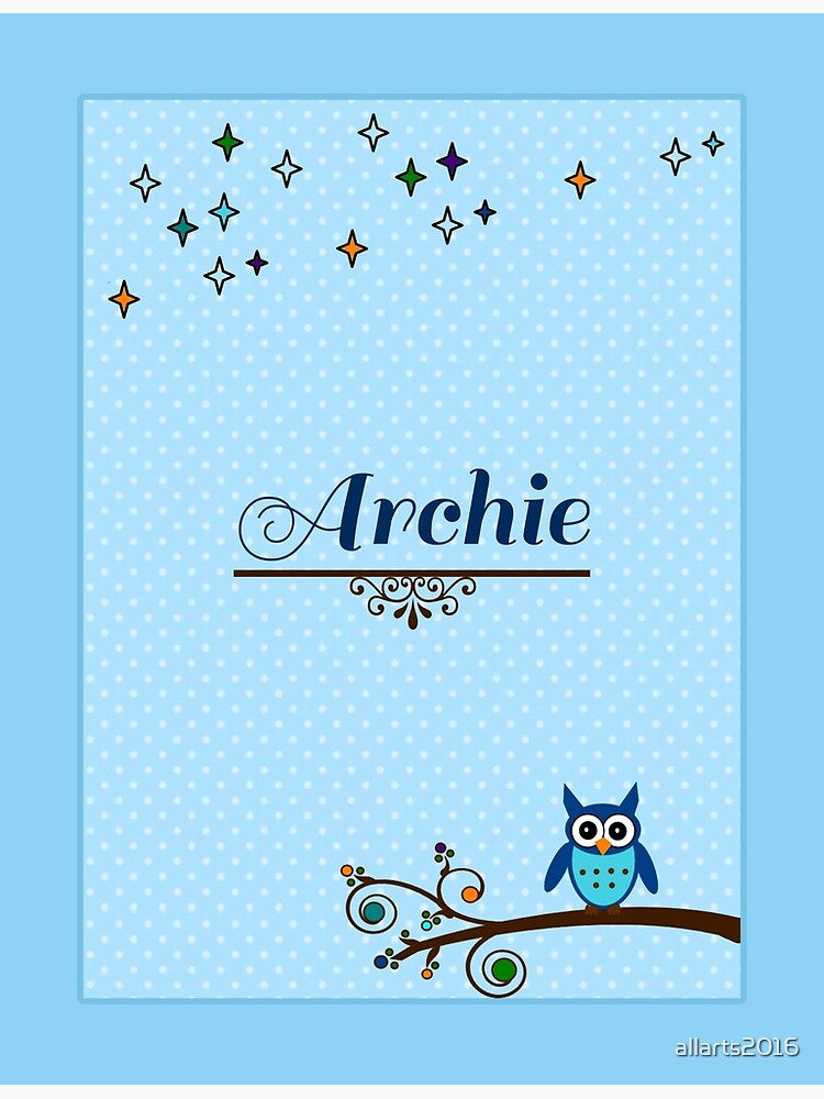 "Name: Archie" Photographic Print by allarts2016 | Redbubble