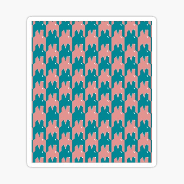 "Houndstooth" Sticker for Sale by Sugar-Lemon | Redbubble