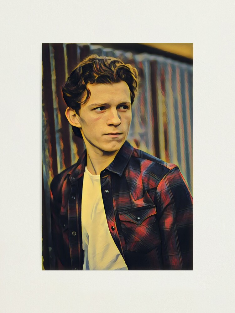 "Tom Holland Modeling Painting" Photographic Print for Sale by ...