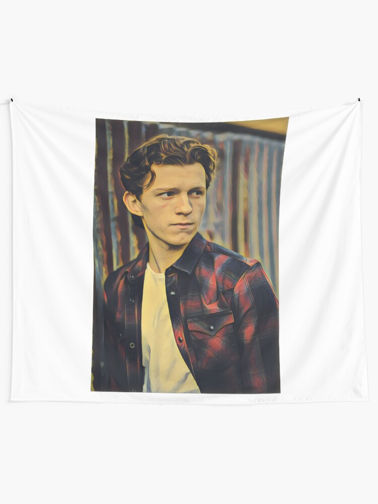 "Tom Holland Modeling Painting" Tapestry for Sale by QuichoDesigns ...
