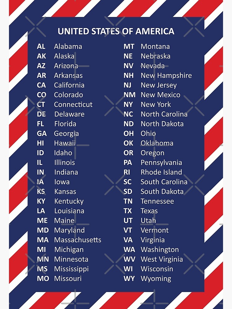 "50 United States of America" Poster for Sale by BuxomBabe21 | Redbubble