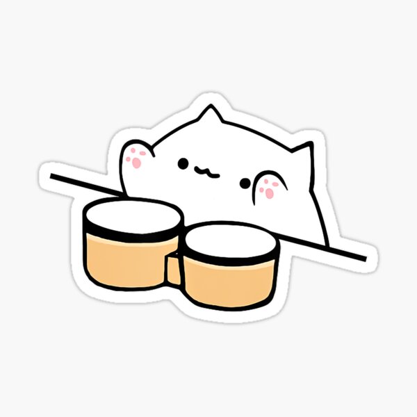 "Official Bongo Cat - Cute Cat Playing Bongos - Funny Meme Musical ...