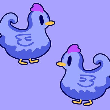 "Stardew Valley Blue Chickens" Sticker for Sale by Asophia-Mills ...