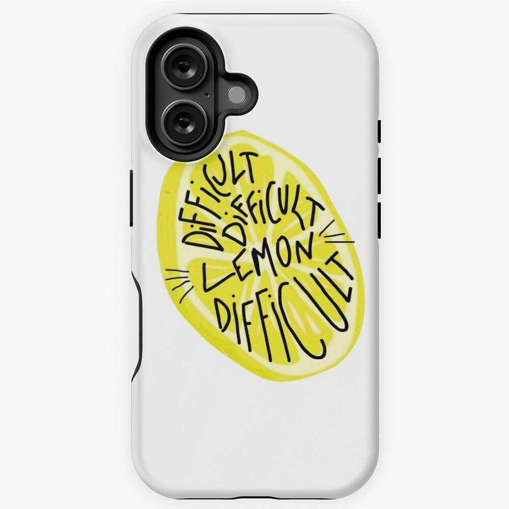 "Difficult Difficult Lemon Difficult" Sticker for Sale by emrapper ...