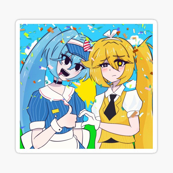 "Mesmerizer Friendzone (Hatsune Miku x Akita Neru) " Sticker by ...