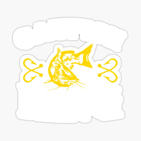 "Catfish King Fishing" Sticker for Sale by CreativeStrike | Redbubble
