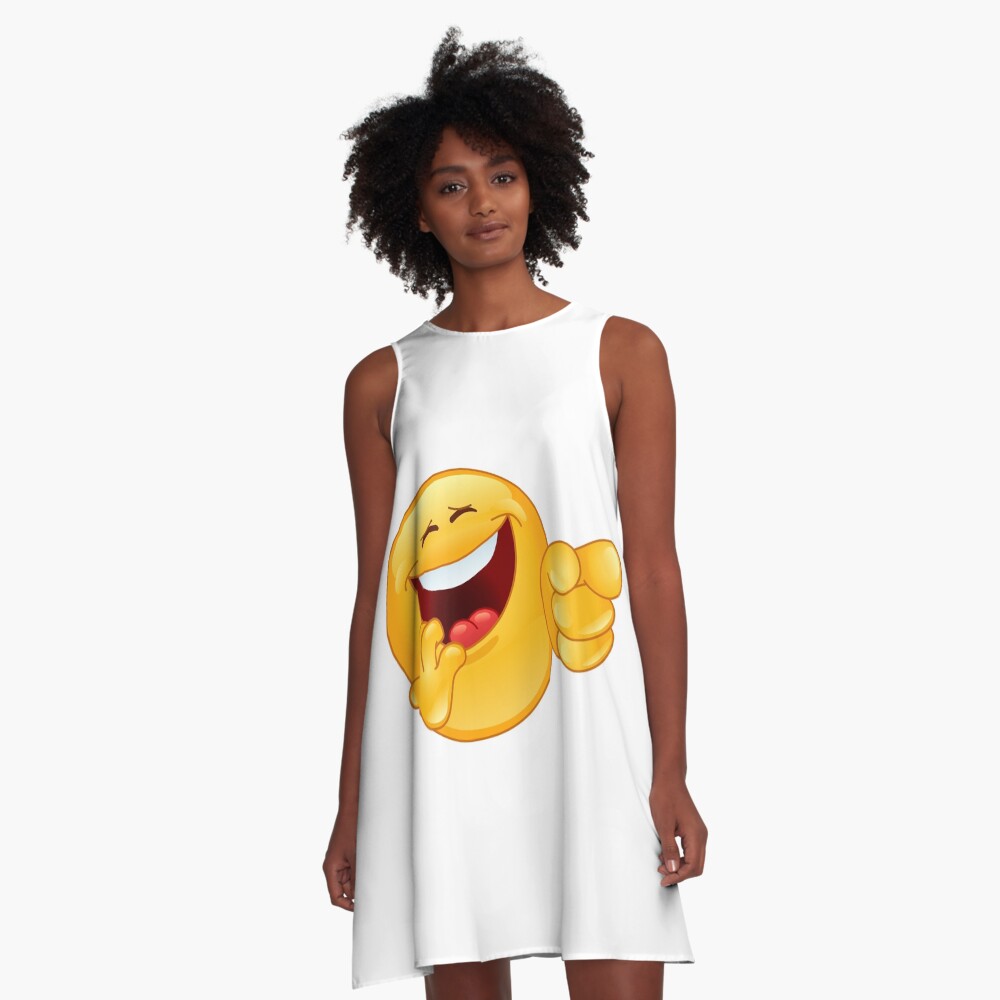 "Laughing and pointing emoticon - making fun of" Sticker for Sale by ...