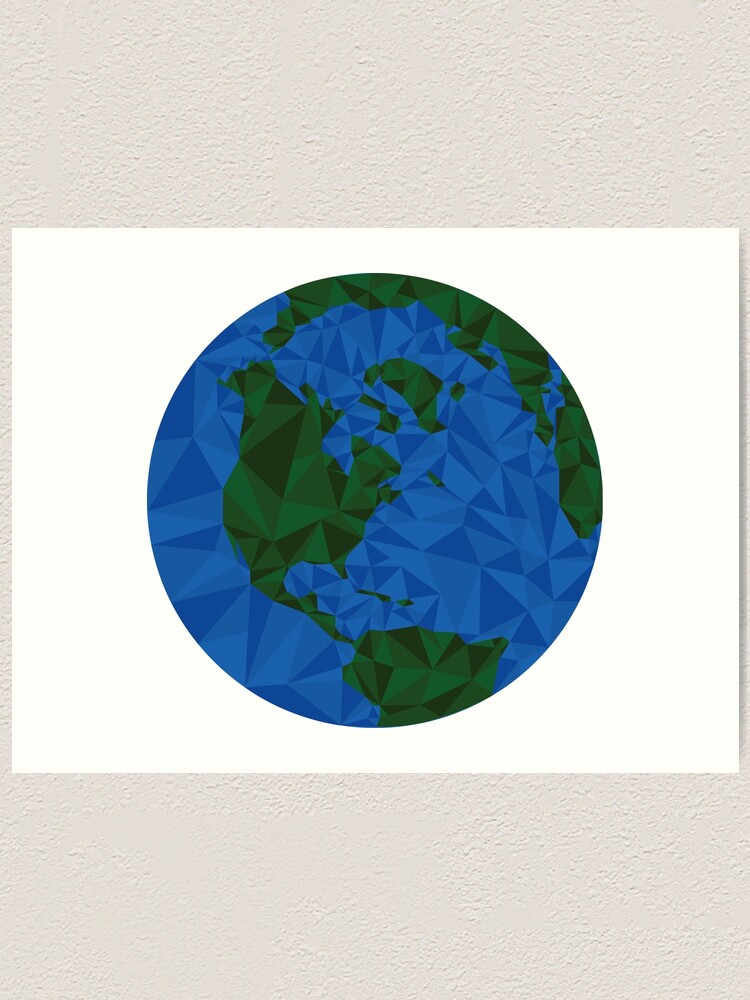 "Geometric Earth" Art Print for Sale by robbisco | Redbubble